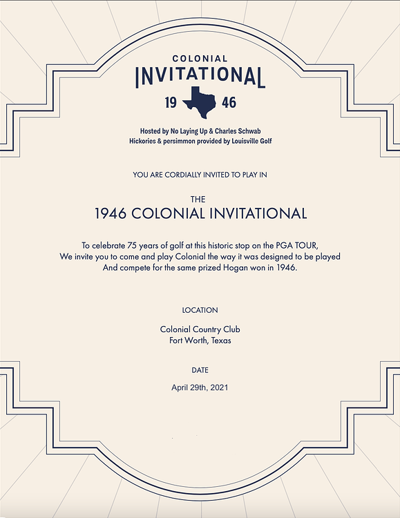 1946 Colonial Invitational, hosted by NLU & Charles Schwab - Community ...